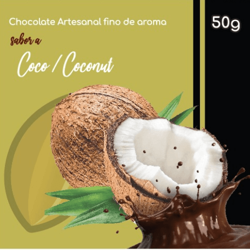 Chocolate negro 60% sabor a Coco – Khoura Ecuador